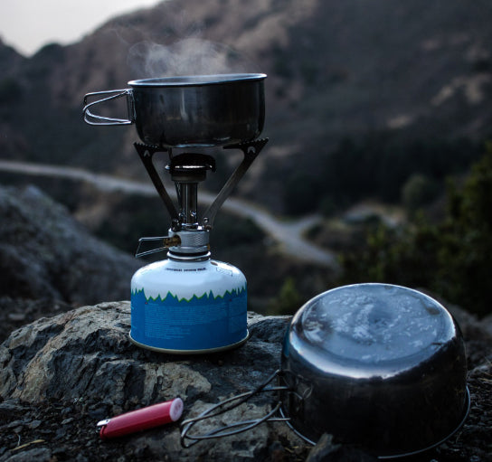 Camping gas canister store